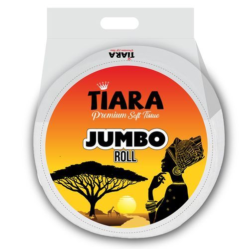 Tiara Jumbo Soft Tissue Toilet Roll – White